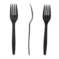 China Utensils Compostable Party Tableware CPLA Cutlery Set Fork 165mm Knife Spoon With Napkin for sale