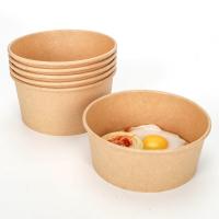 China 42oz 1300ml Round Biodegradable Disposable Tableware Large Disposable Bowls For Hot Soup for sale