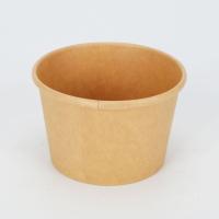 China PLA Coating Disposable Biodegradable Take Out Containers Kraft Paper Soup Bowl 16oz 24oz for sale