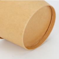 China PLA Coating Disposable Biodegradable Take Out Containers Kraft Paper Soup Bowl 16oz 24oz for sale
