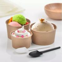 China 4oz To 32oz Yogurt Biodegradable Disposable Tableware Ice Cream Cup Packaging for sale