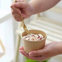 China 4oz To 32oz Yogurt Biodegradable Disposable Tableware Ice Cream Cup Packaging for sale