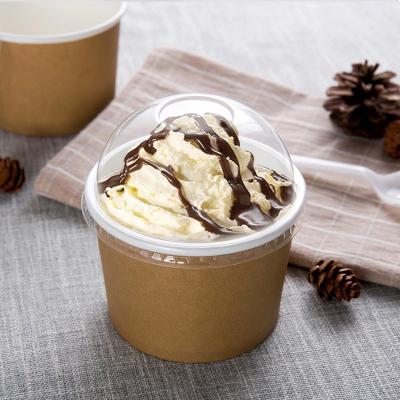 China 4oz To 32oz Yogurt Biodegradable Disposable Tableware Ice Cream Cup Packaging for sale