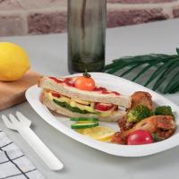 China Green 100% Biodegradable Compostable Party Tableware Eco Friendly Disposable Plates for sale