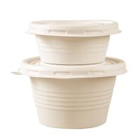 China 4OZ Disposable Cornstarch Tableware Seasoning Sauce Portion Cups With Lids for sale