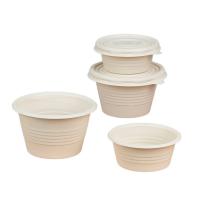 China 4OZ Disposable Cornstarch Tableware Seasoning Sauce Portion Cups With Lids for sale