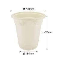 China 16oz PLA Cornstarch Bio Take Out Coffee Cups Beverage Starbucks Hot Beverage Cups for sale