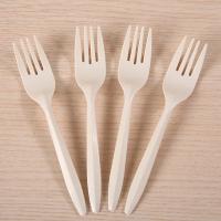 China 6In Eco Cornstarch Tableware 150mm Biodegradable Spoons And Forks Knife Catering Flatware for sale