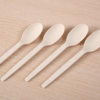 China 6In Eco Cornstarch Tableware 150mm Biodegradable Spoons And Forks Knife Catering Flatware for sale