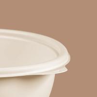 China 800ml 1050ml Biodegradable Take Out Containers Cornstarch Fruit Bowl With Lid for sale