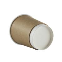 China 10oz 12oz PE Coated Double Wall Paper Cup Disposable Coffee Cups With Lids for sale