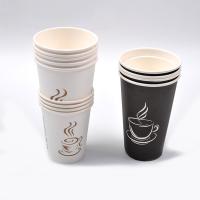 China Custom Logo Disposable Paper Cups Hot Drinking Tea 12oz 360ml Coffee Cups With Lids for sale