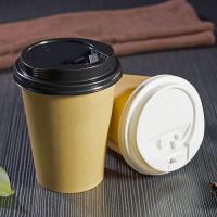 China Custom Logo Disposable Paper Cups Hot Drinking Tea 12oz 360ml Coffee Cups With Lids for sale