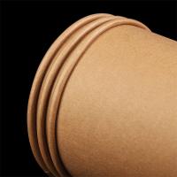 China 8 Ounce Biodegradable Disposable Paper Cups Kraft Paper Single Wall Coffee Cups for sale