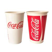 China 22oz 640ml PE PLA Cola Disposable Paper Cups Paper Cold Drink Cups 300gsm for sale