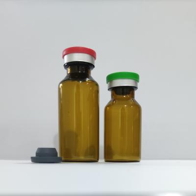 China 1-100ml Clear Amber Tubular Glass Vials Injection Glass Vials With Rubber Stopper for sale