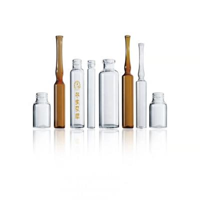 China 1ml Clear Borosilicate Glass Ampoule Easy Open End Sealing Type Ideal for Medical and Cosmetic for sale
