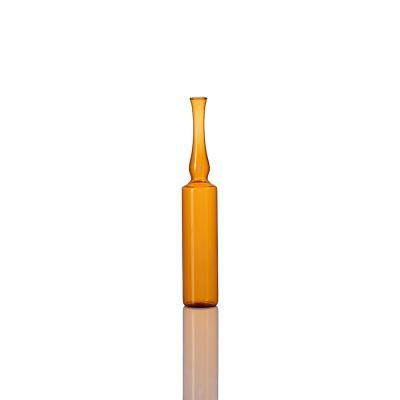 China ISO standard size 25ml glass medical amber bottles ampoule vials tubular vial bottle of cosmetic for sale