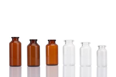 China 20ml Neutral Borosilicate Glass Vial Vaccine Glass Vial With Rubber Stopper for sale