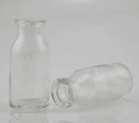 China Clear and Amber molded glass bottle for sale