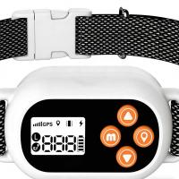 China Humane Dog Bark Collar Rechargeable Waterproof Adjustable Training Collar with Safety Protection for sale