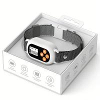 China Humane Dog Bark Collar Rechargeable Waterproof Adjustable Training Collar with Safety Protection for sale
