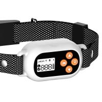 China Humane Dog Bark Collar Rechargeable Waterproof Adjustable Training Collar with Safety Protection for sale