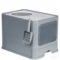 China Top Entry Cat Litter Box, Foldable Enclosed Drawer, Anti-Tracking, B2B Bulk OEM Odor Control for sale