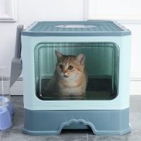 China Top Entry Cat Litter Box, Foldable Enclosed Drawer, Anti-Tracking, B2B Bulk OEM Odor Control for sale