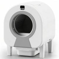 China Smart Self-Cleaning Cat Litter Box with APP Control 65L Odor Free for Cats up to 10kg for sale