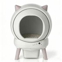 China Smart Self-Cleaning Cat Litter Box 65L APP Control Odor Lock Pet Safe OEM for US EU for sale