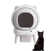 China Smart Self-Cleaning Cat Litter Box 65L APP Control Odor Lock Pet Safe OEM for US EU for sale