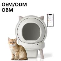 China Smart Self-Cleaning Cat Litter Box 65L APP Control Odor Lock Pet Safe OEM for US EU for sale