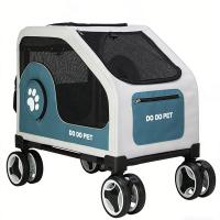 China Terrain Pet Stroller Foldable Detachable Washable Comfortable Multi-Pet Travel Stroller B2B Wholesale for sale
