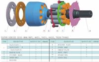 China ODM Excavator Hydraulic Pump Parts Eaton 3321 3331 4621 5421 6423 7620 7621 78461 78462 for sale