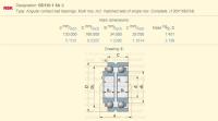 China V4 Excavator Bearing BD130-1 SA Angular Contact Ball Bearings BD130-1SA 130x166x34mm for sale
