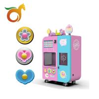 China GPS Unattended Automatic Cotton Candy Vending Machine Flexible Mechanical Arm for sale