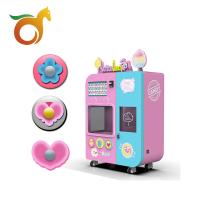 China Luxury Fairy Floss Vending Machine Wireless Remote Candy Floss Vending Machine for sale