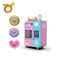 China 12L bucket Flower Cotton Candy Machine 2500W 220V Candy Floss Vending Machine for sale