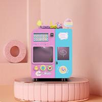 China Multi Flavors Fairy Floss Vending Machine 220V 700W Smart Candy Floss Maker for sale