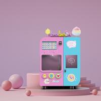 China 220V Commercial Fairy Floss Vending Machine With High Efficiency Cooling System for sale