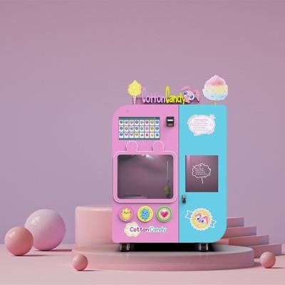 China 220V Commercial Fairy Floss Vending Machine With High Efficiency Cooling System for sale