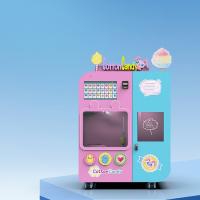 China Video Technical Automatic Candy Floss Machine For Subway Station L650*W1300*H1750 for sale