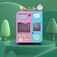 China Luxury Fairy Floss Vending Machine Wireless Remote Candy Floss Vending Machine for sale