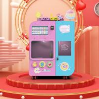 China Coin Bill Fairy Floss Vending Machine 20000 Hours Long Service Life for sale