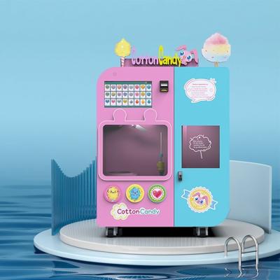 China 220V-240V CE Automatic Cotton Candy Vending Machine 240 Floss Candy Large Capacity for sale
