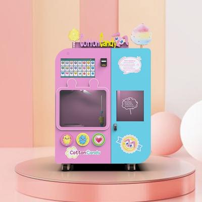 China High Yield Intelligent Magic Cotton Candy Machine 1750mm Candy Floss Vending Machine for sale