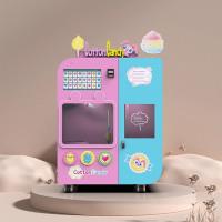 China Full Intelligent Magic Cotton Candy Machine Blue ROHS For Amusement Park for sale