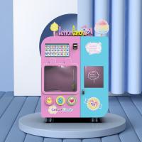China Electric Commercial Cotton Candy Vending Machine 0.8-1.5mm Sugar Particle for sale