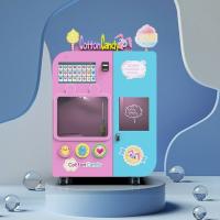 China 2500W Cotton Candy Floss Vending Machine 220V-240V High Capacity for sale